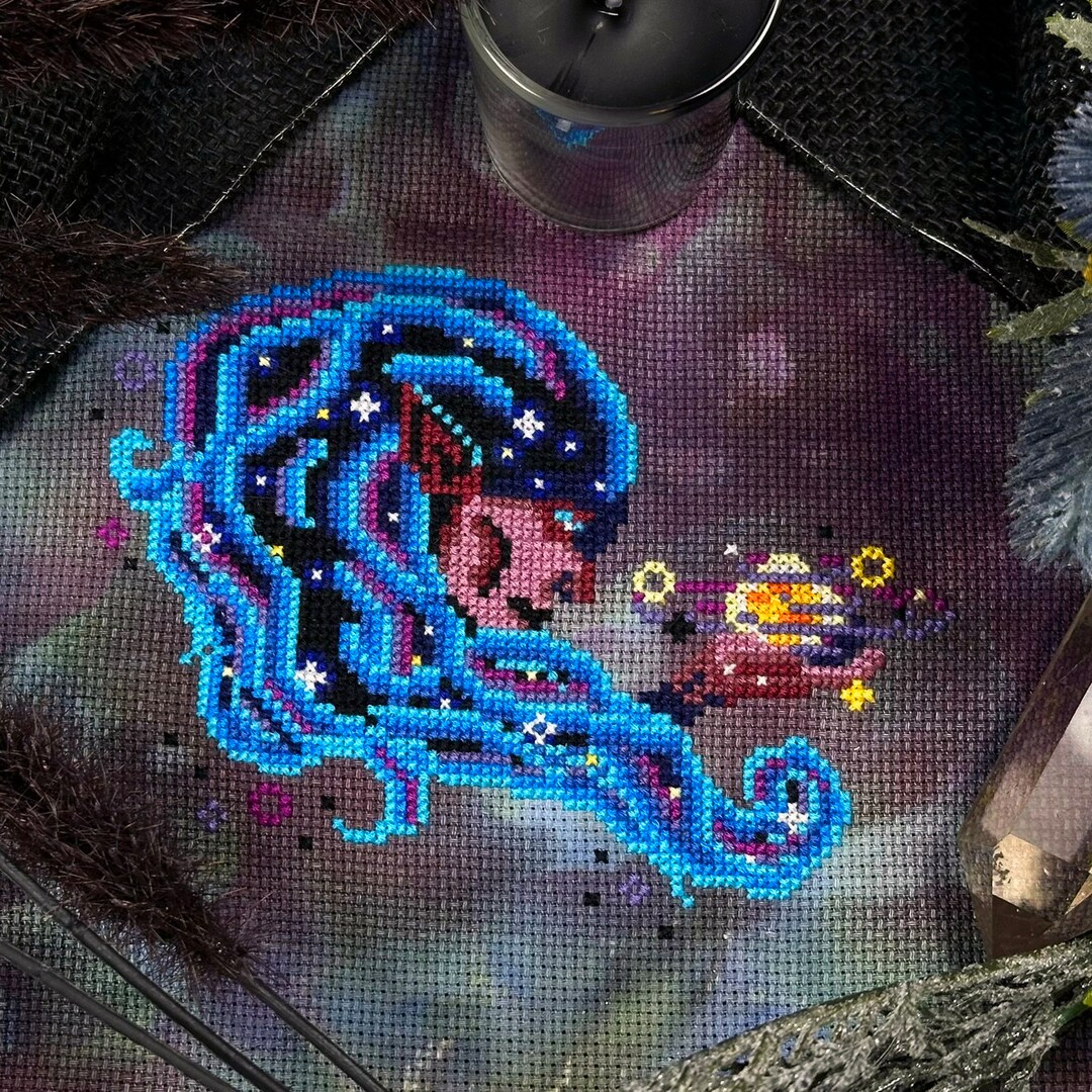 Mother Universe Space Cross Stitch, Celestial Woman, Galaxy Space Cross ...