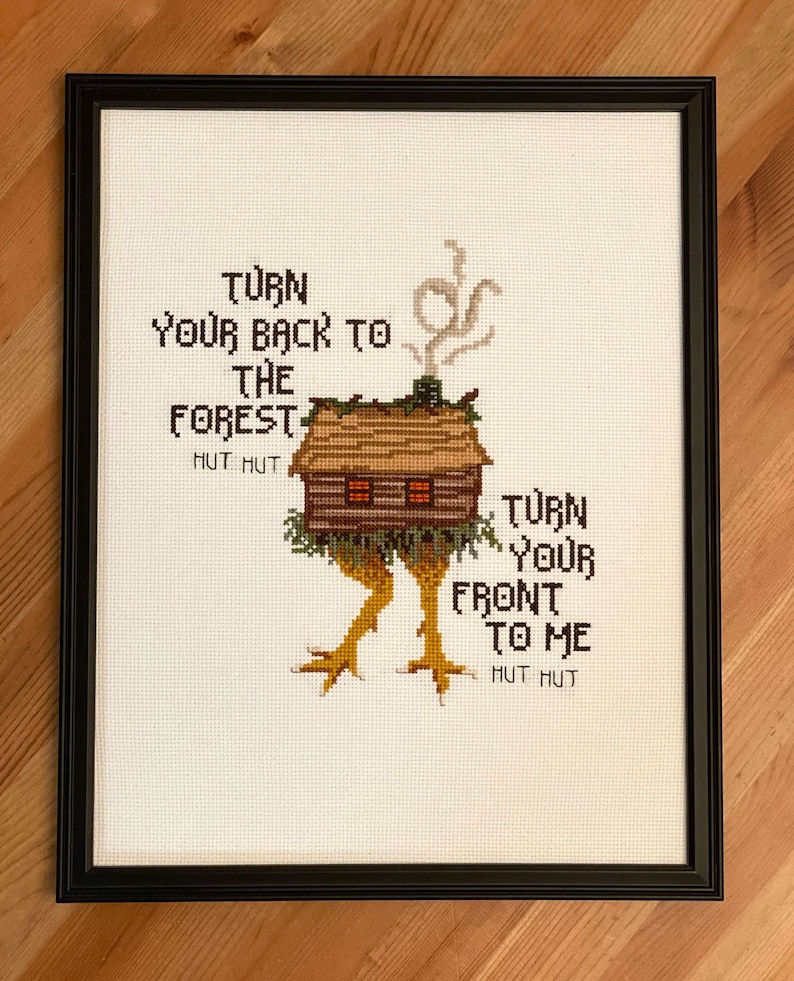 Baba Yaga's Hut Cross Stitch Pattern: the Witcher Witch House (PDF ...