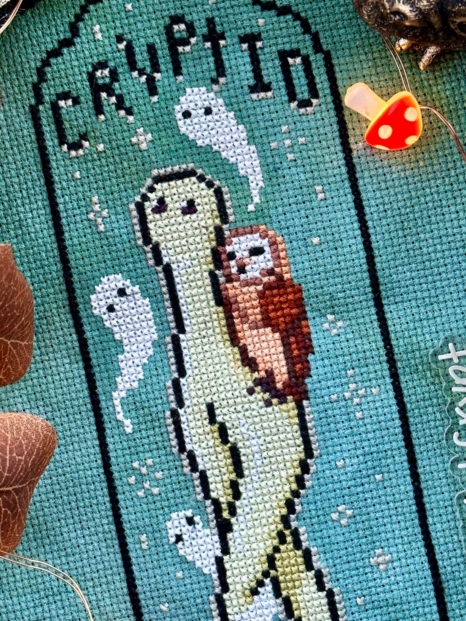 Nightcrawler Cross Stitch Pattern: Cryptid Culture With Ghosts (PDF ...