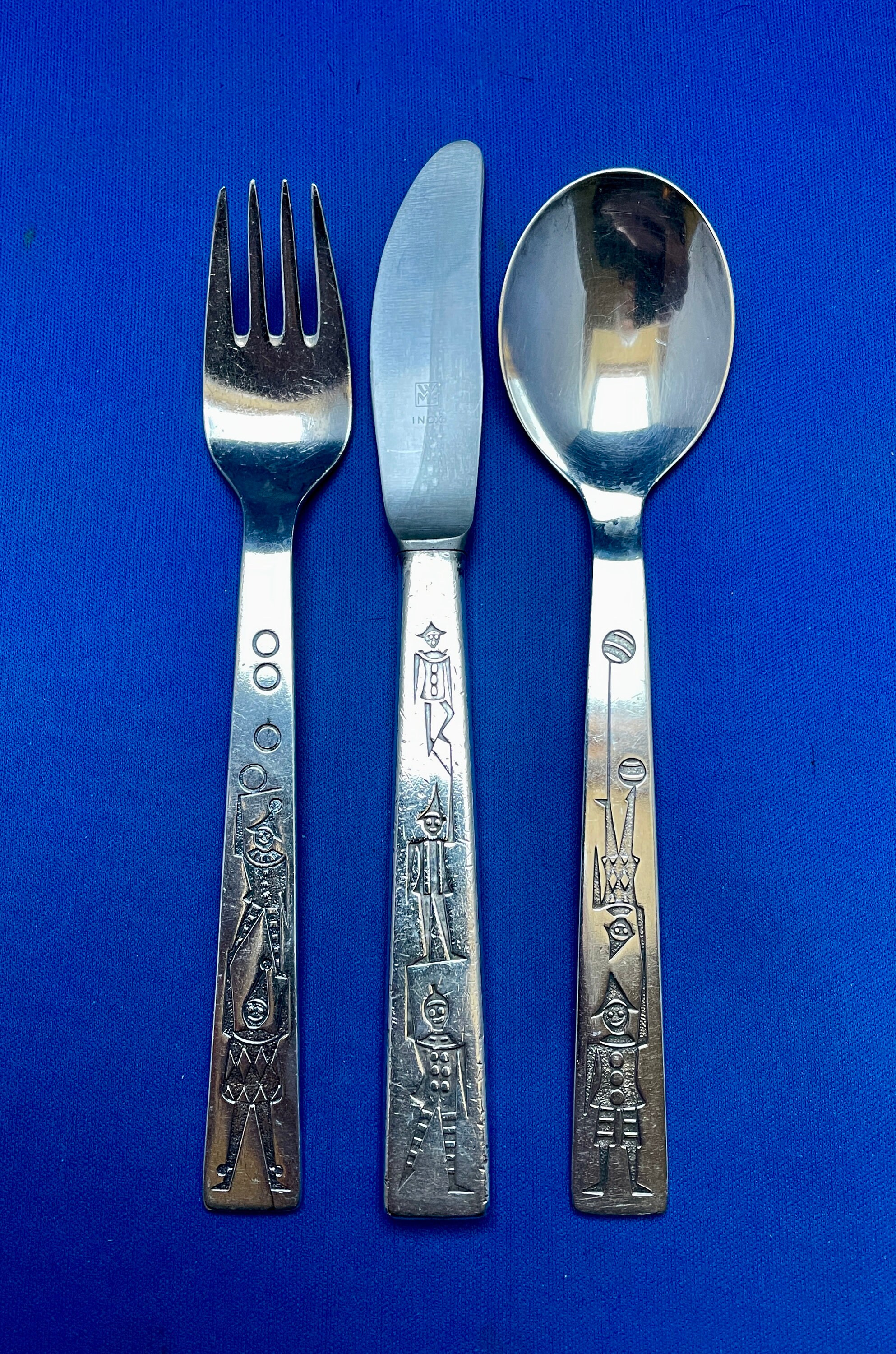 Vintage WMF CHILDRENS Silver Plate Knife Fork & Spoon 3 Piece | Etsy