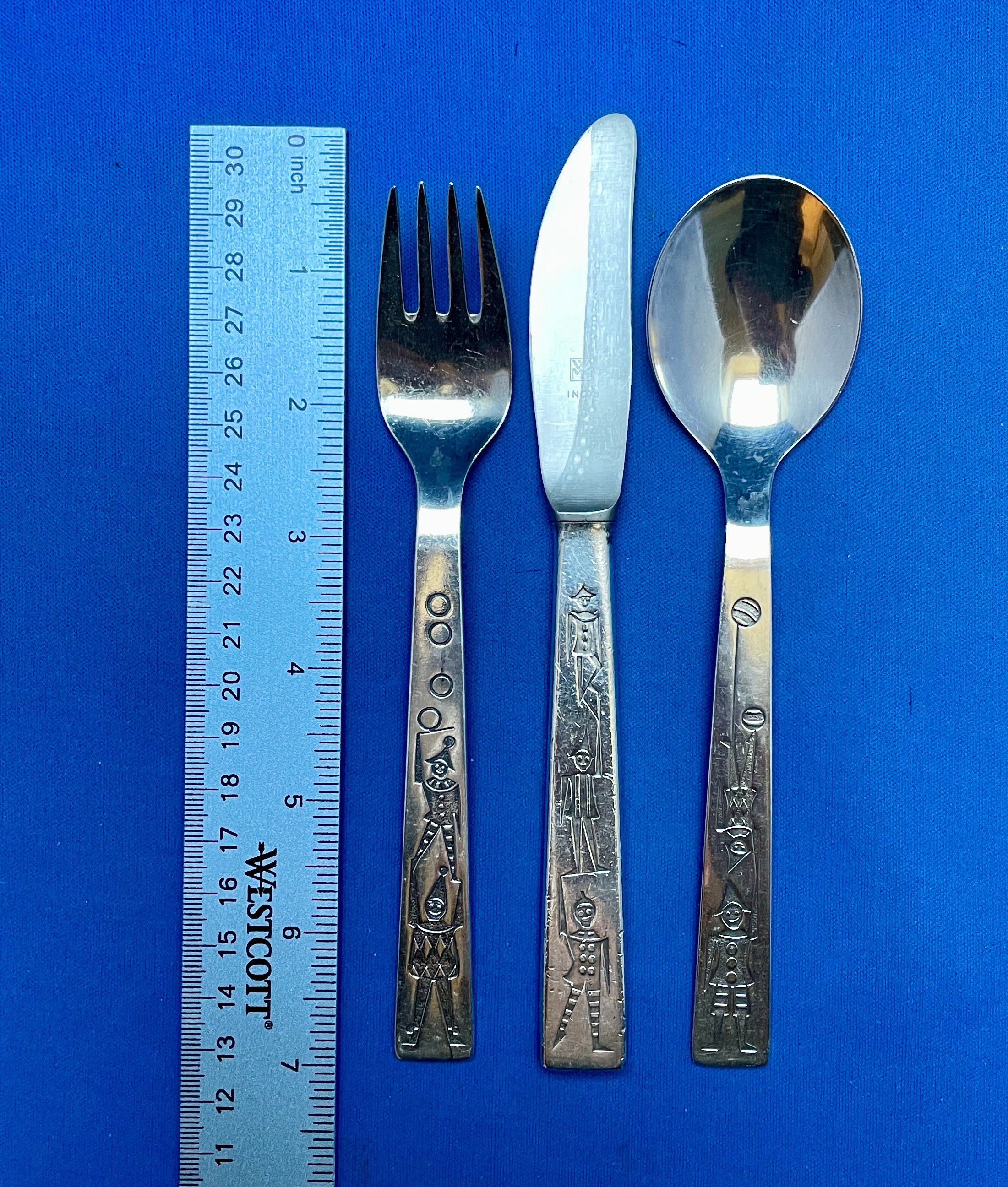 Vintage WMF CHILDRENS Silver Plate Knife Fork & Spoon 3 Piece | Etsy