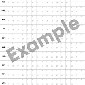 Birthday Calendar Printable - Birthday Calendar to Print - A4 and A3 ...