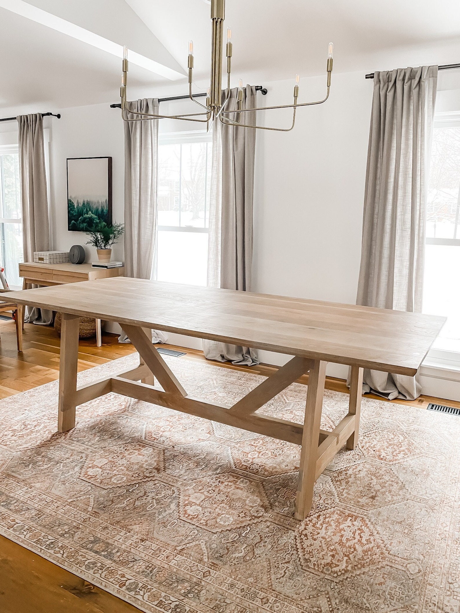 Build Plans for Modern Solid Wood Dining Table | DIY | Woodworking ...