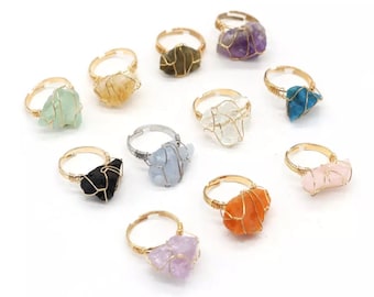 Crystal Finger Ring - Etsy UK