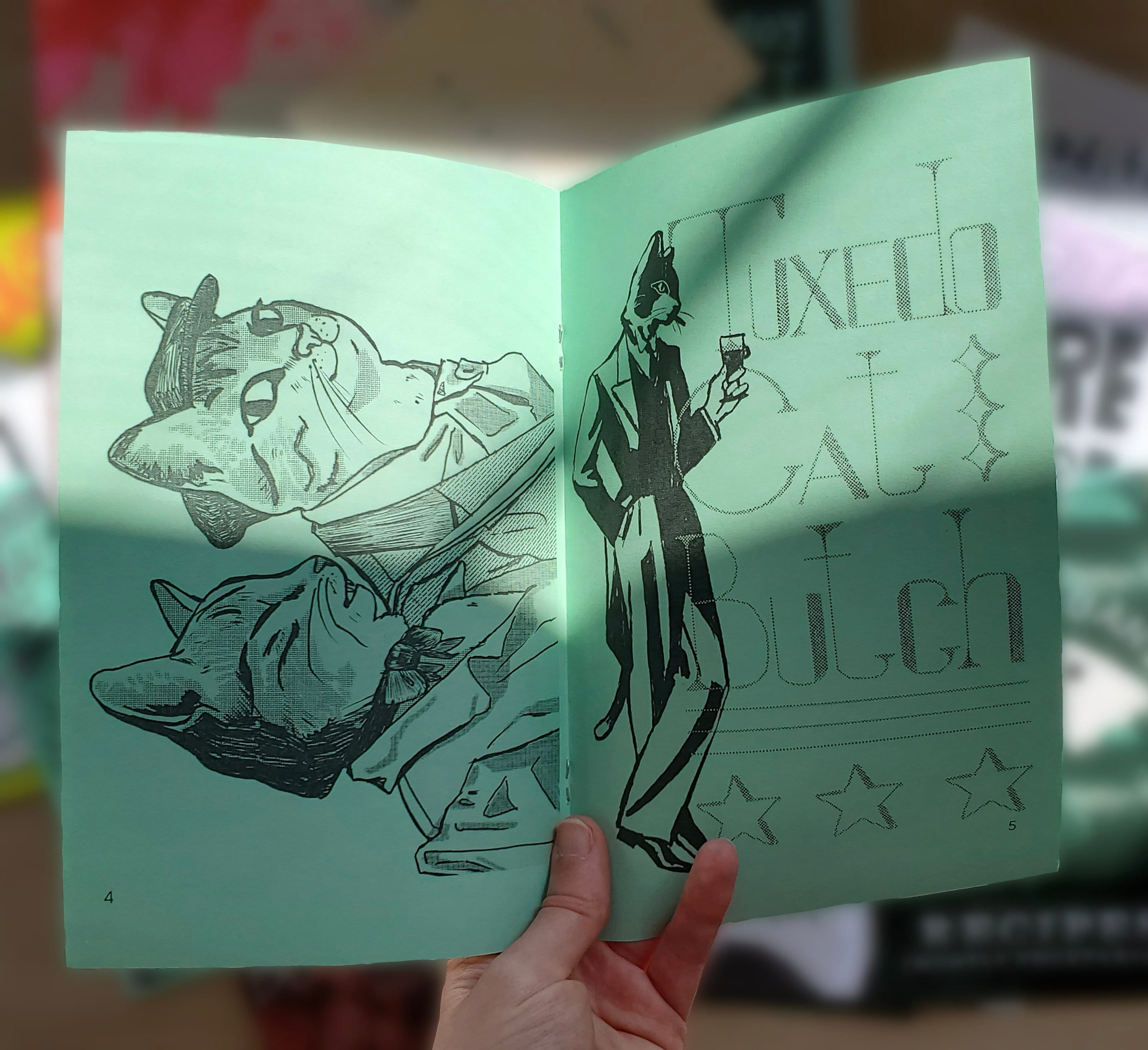 Vintage Cats Zine 10 Page Furry Sketch Zine - Etsy