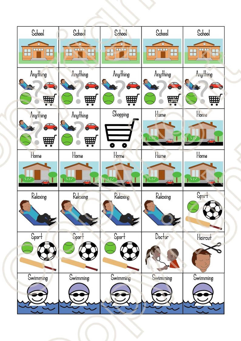Editable Printable Visual Schedule for Autism and Additional Needs Now ...