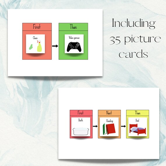 Printable first Then Boards and Picture Cards for - Etsy