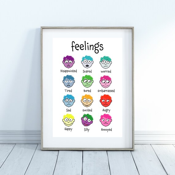 Printable Emotions Poster for Autism Additional Needs and | Etsy UK
