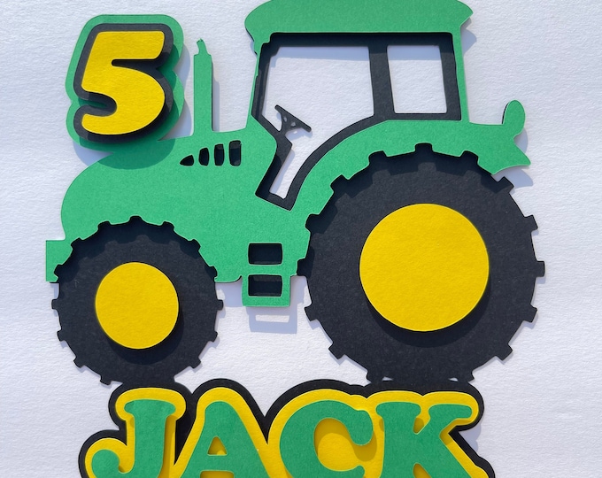 Tractor Birthday, Farm Birthday Candle - Etsy