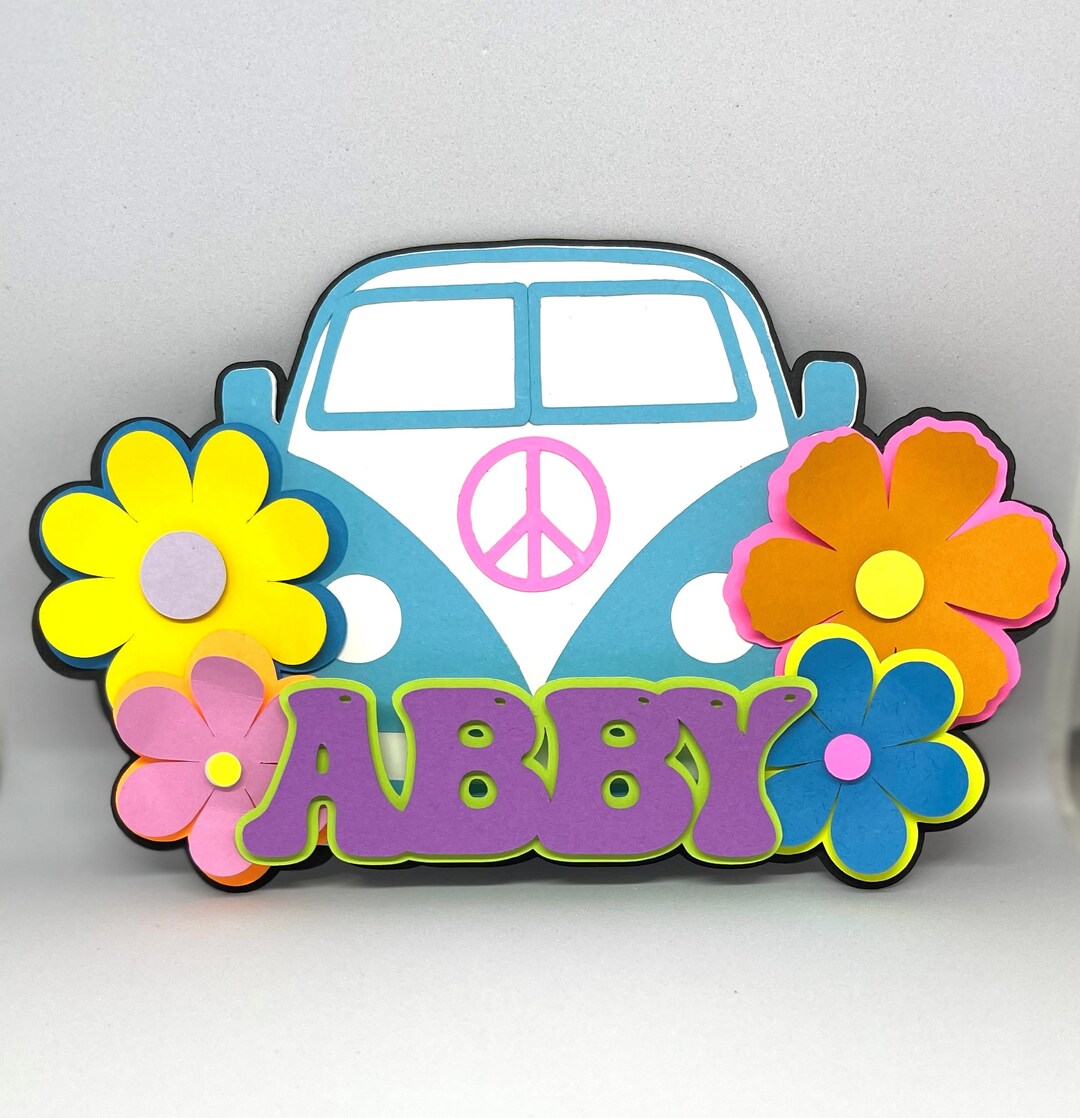 Groovy Cake Topper, Retro Cake Topper, 70's Theme Party, Flower Child ...