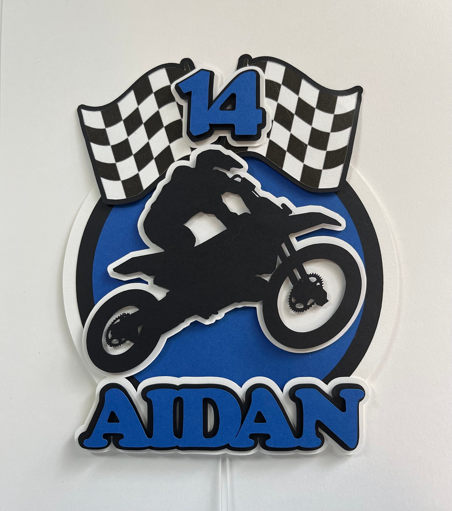 Custom Dirt Bike Motocross Cake Topper Motocross Theme - Etsy UK