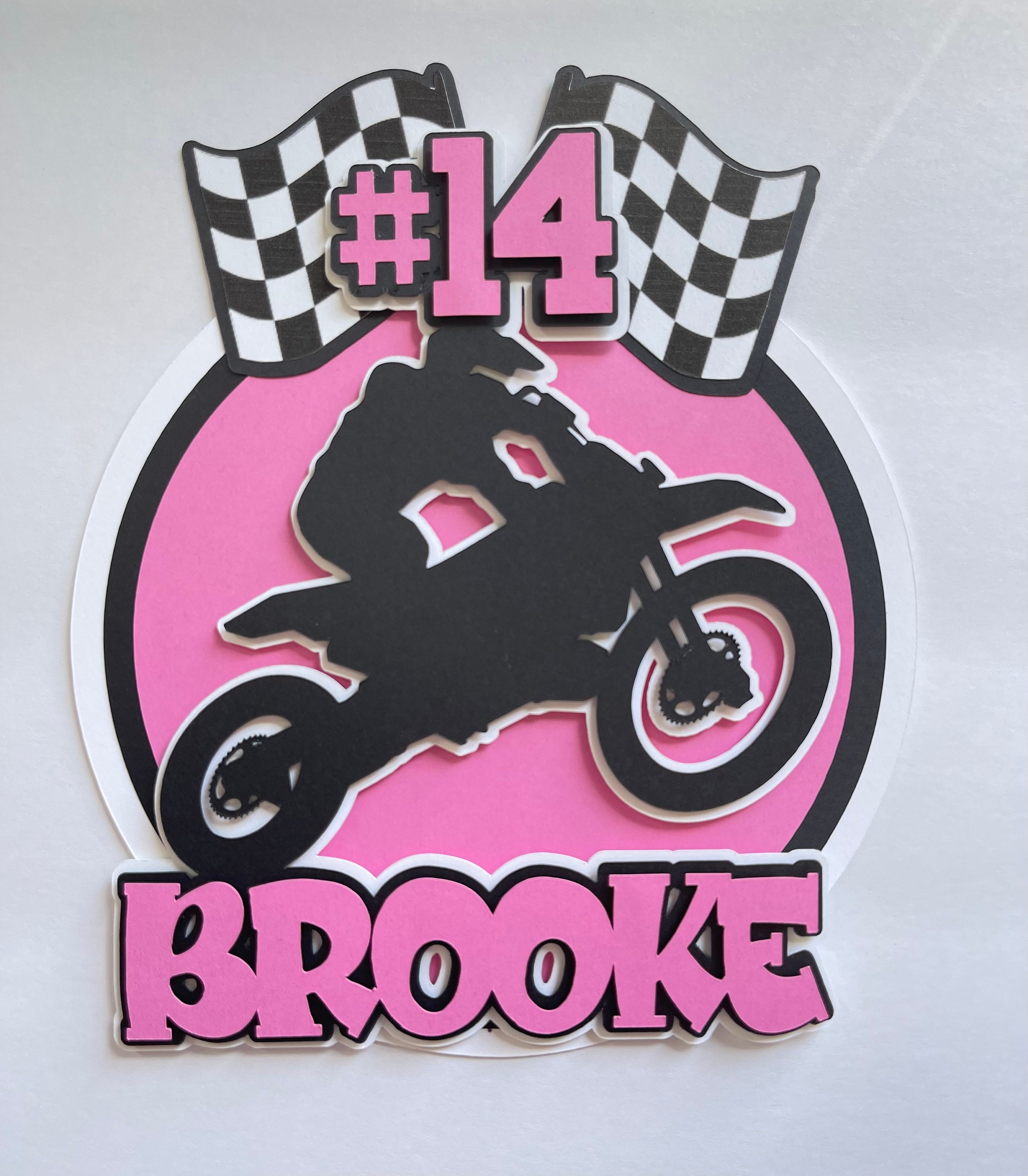 Custom Dirt Bike Motocross Cake Topper Motocross Theme - Etsy UK