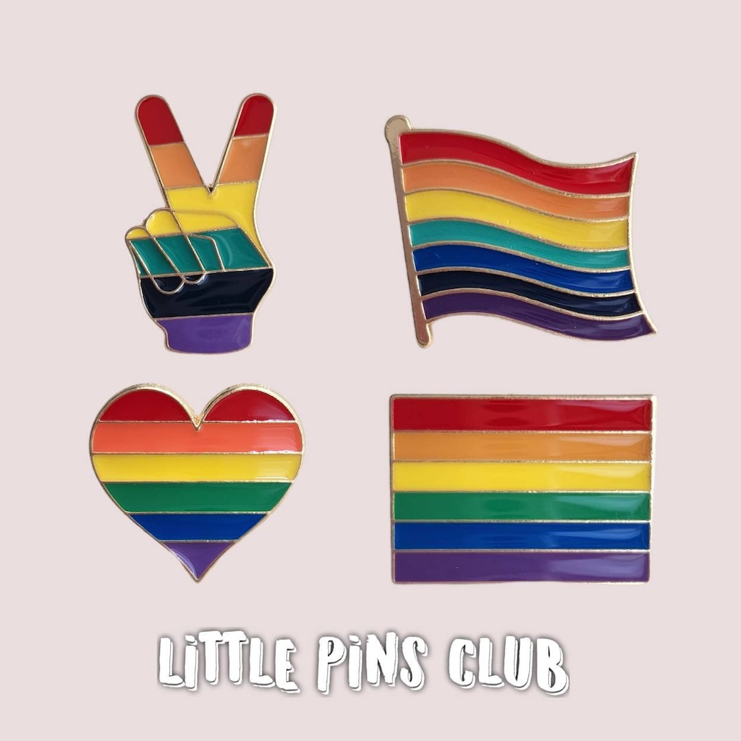 Pride Flag Enamel Pins Pride Enamel Pin Lgbt Lgbtq Pin Equality Pin Unity Pin Gay Enamel Pin