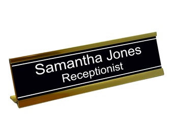 Personalised Professional Desk Plaque Desk Plate Desk Sign Home Office ...