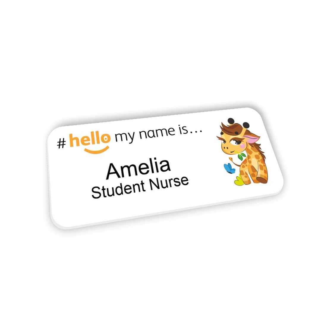 Hello My Name is Name Badge Student Nurse Midwife Doctor NHS Hospital ...