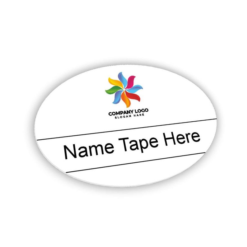 Metal Name Badge Reusable Name Tape Printed Logo Lightweight - Etsy
