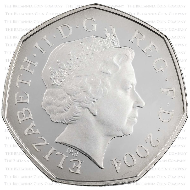 2004 Roger Bannister Four Minute Mile 50p Coin Fifty Pence Piedfort ...