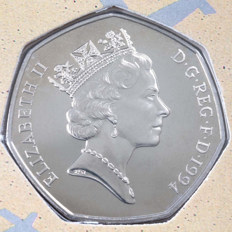 1994 D-day Normandy Landings 50p Fifty Pence Coin Royal Mint BU Coin ...