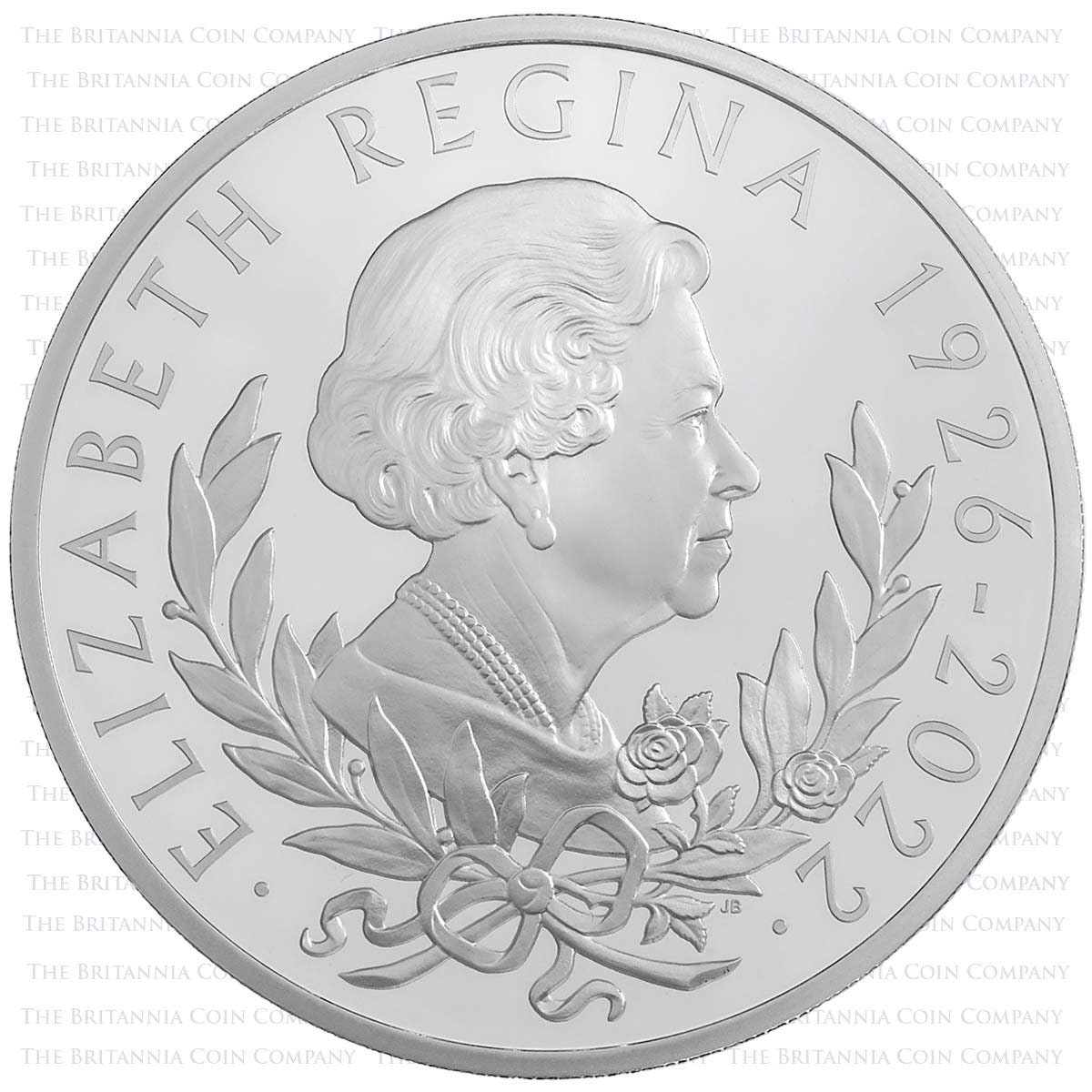 Queen Elizabeth II Memorial 1 Oz Two Pound Silver Proof 2022 Royal Mint ...