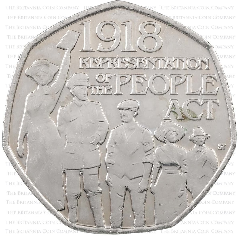 2018 Representation of the People Act 50p Coin Royal Mint Fifty Pence Ideal Gift Perfect ...