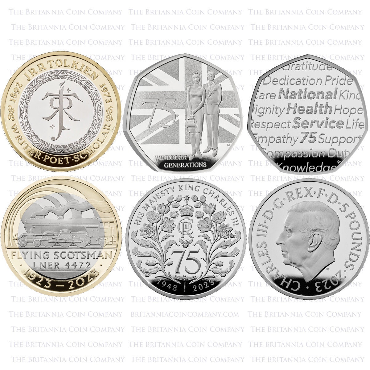 King Charles III Premium Proof Commemorative Coin Set First Coins 2023 ...