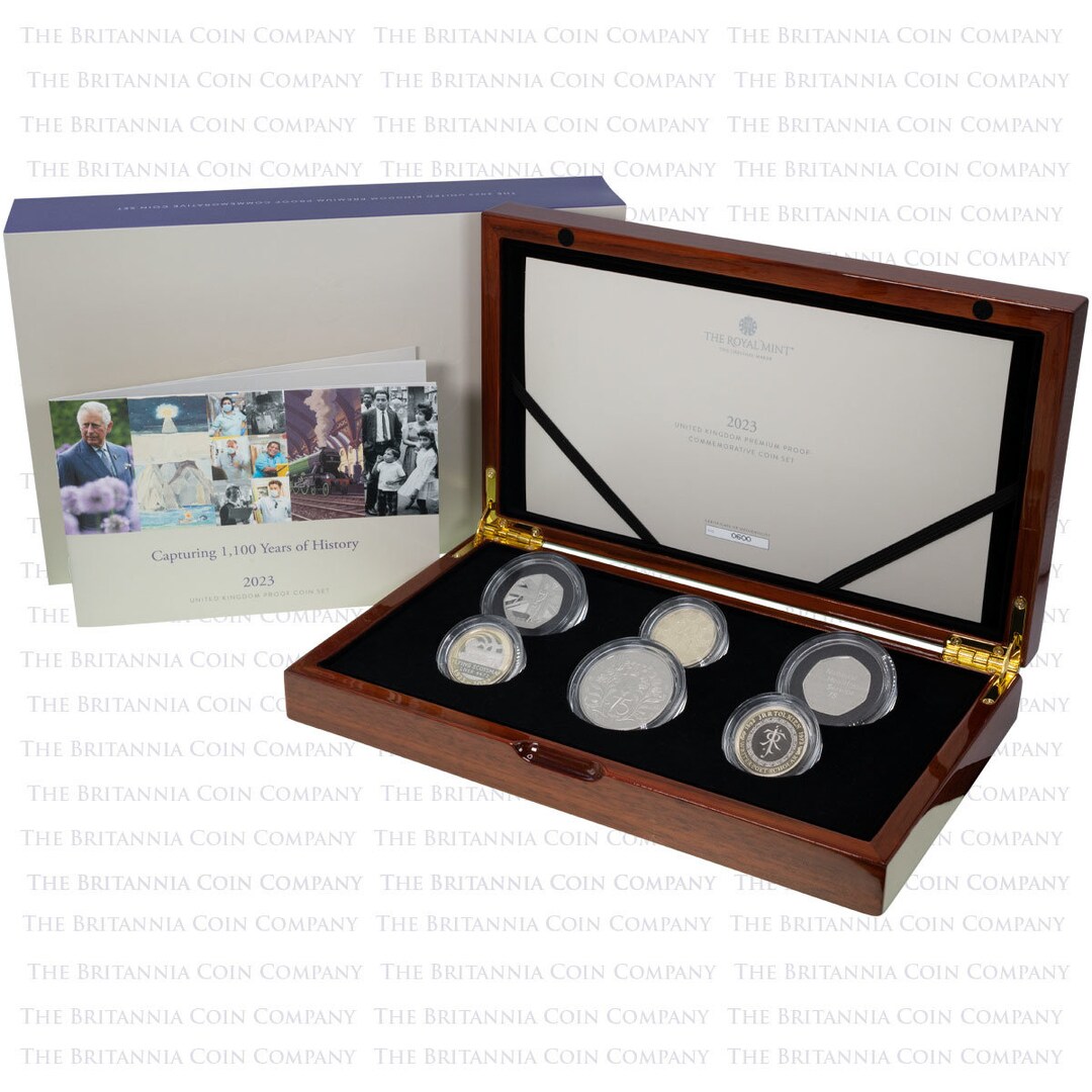 King Charles III Premium Proof Commemorative Coin Set First Coins 2023 ...