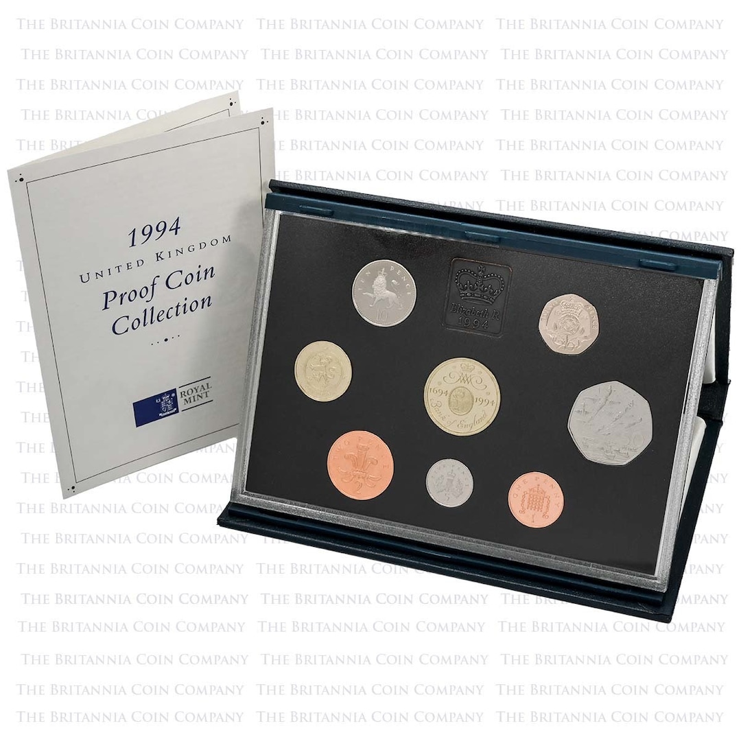 1974 UK Proof Annual 6 Coin Set Royal Mint Commemorative Coins Ideal ...