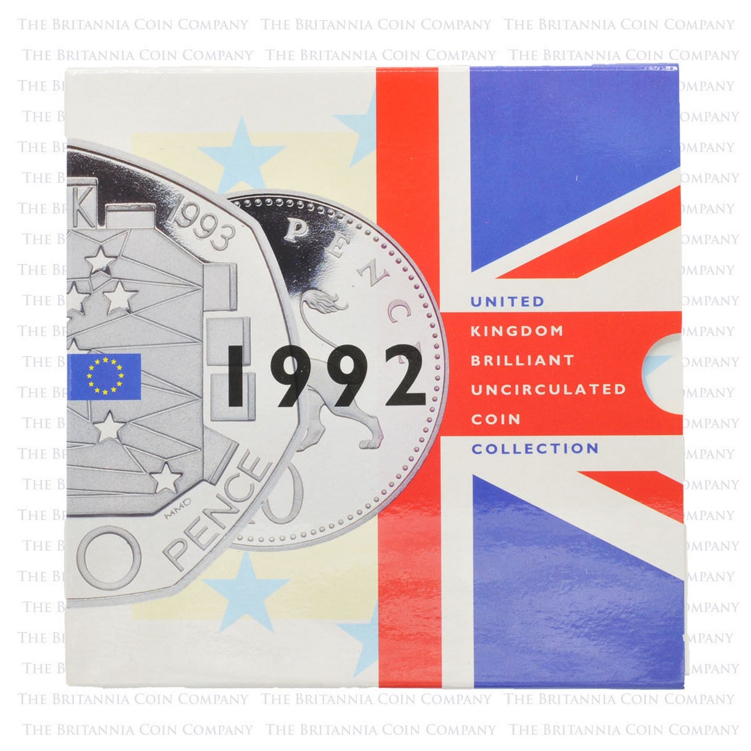 1992 Annual 8 Coin Set BU UK Coins Royal Mint Brilliant Uncirculated ...