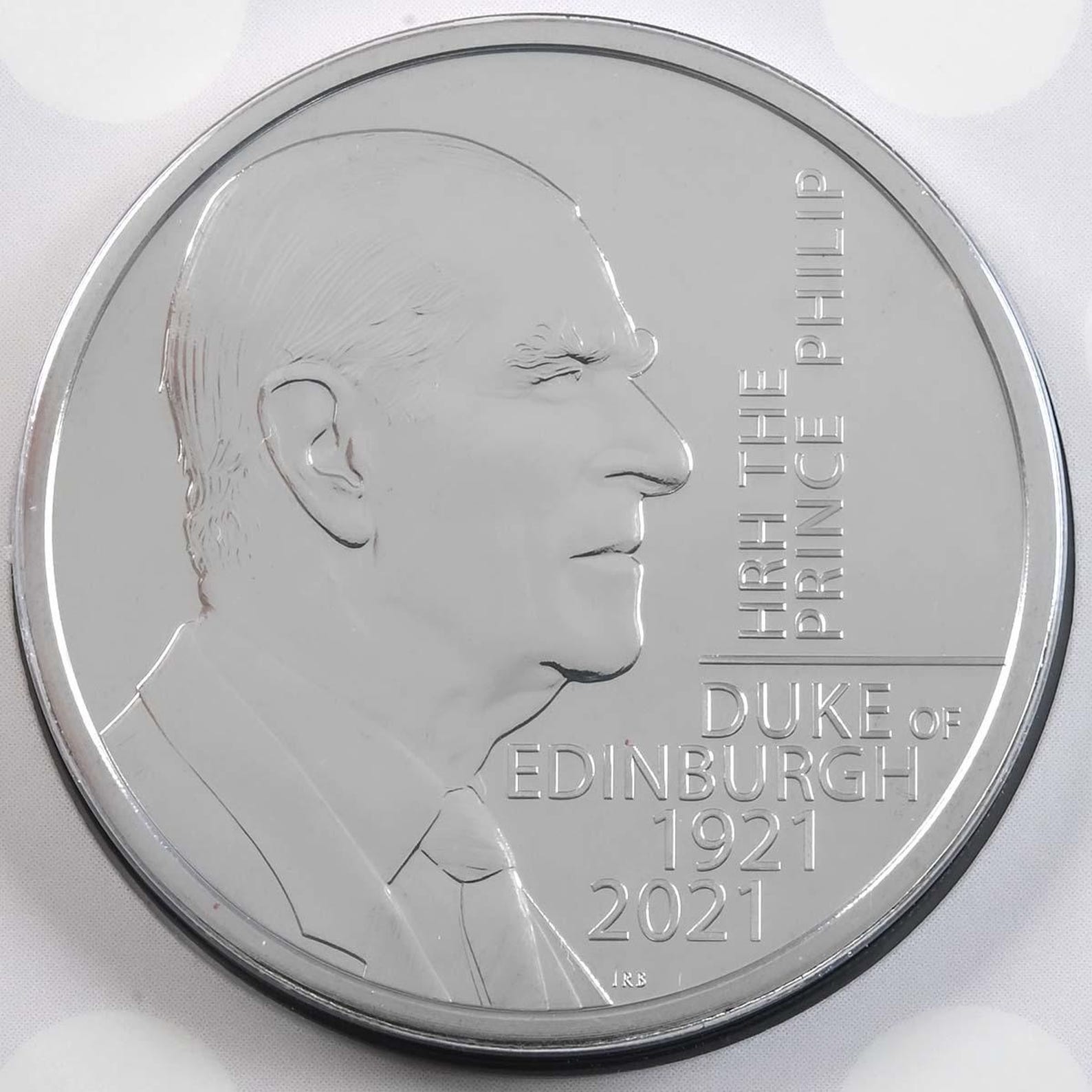 2021 Prince Philip Duke of Edinburgh Memorial Five Pound Crown ...