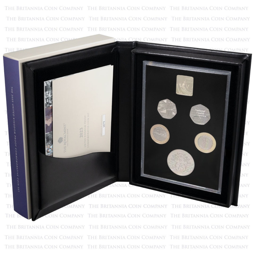 2023 Royal Mint UK Commemorative Proof Coin Set FIRST King Charles III ...