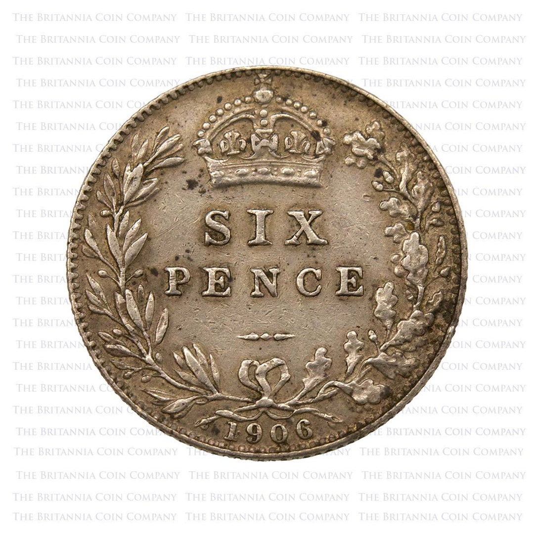 1906 King Edward VII Silver Sixpence Original Collectable Coin - Etsy