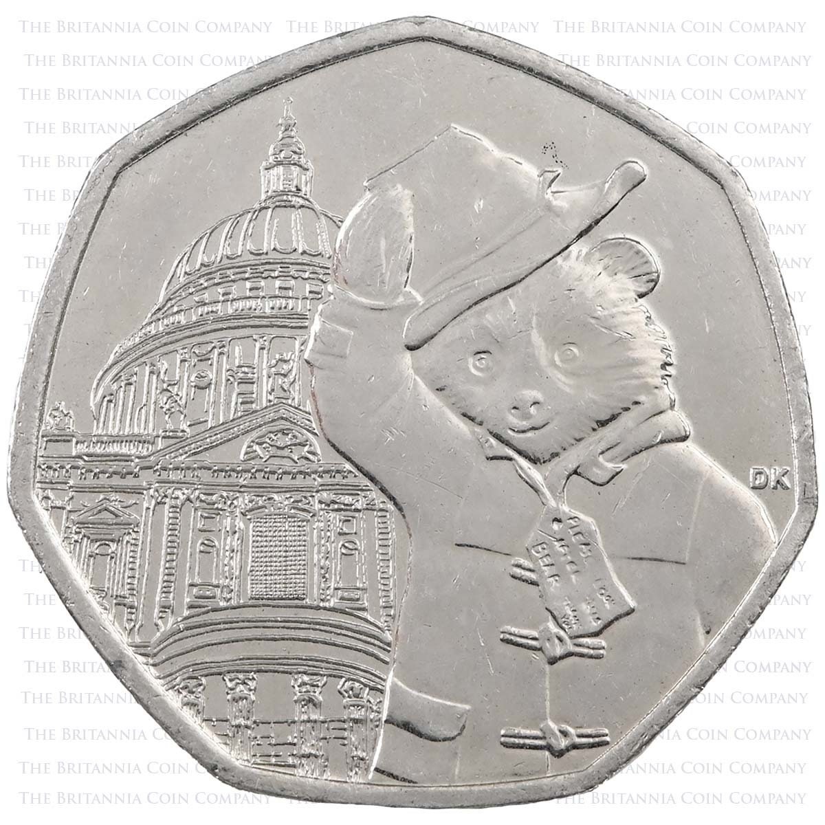 Paddington Bear at St Pauls Cathedral 50p Coin 2019 Royal Mint Fifty ...