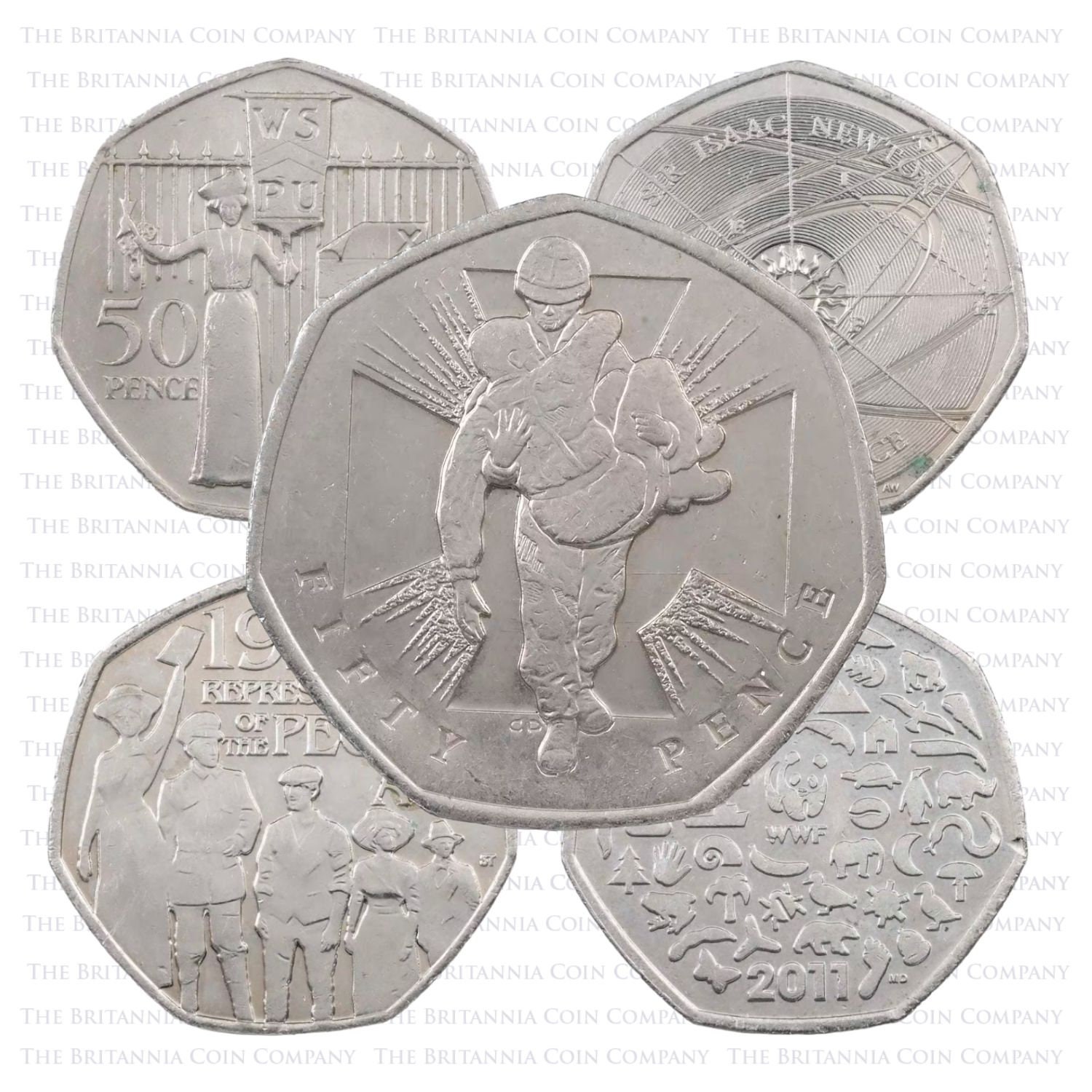 50p Coins Variety Designs Royal Mint Circulated Fifty Pence Coin - Etsy UK