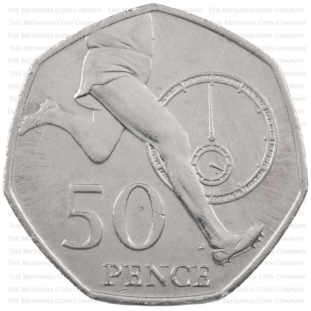 2004 Roger Bannister Four Minute Mile 50p Coin Royal Mint Fifty Pence ...