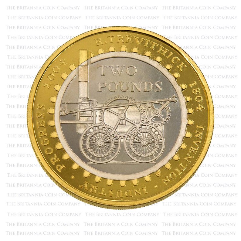 2004 Steam Locomotive Two Pound Proof Coin Royal Mint Coin Collection ...