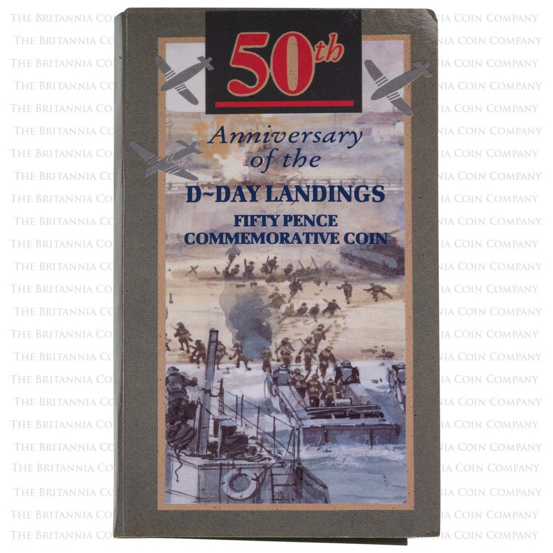1994 D-day Normandy Landings 50p Fifty Pence Coin Royal Mint BU Coin ...