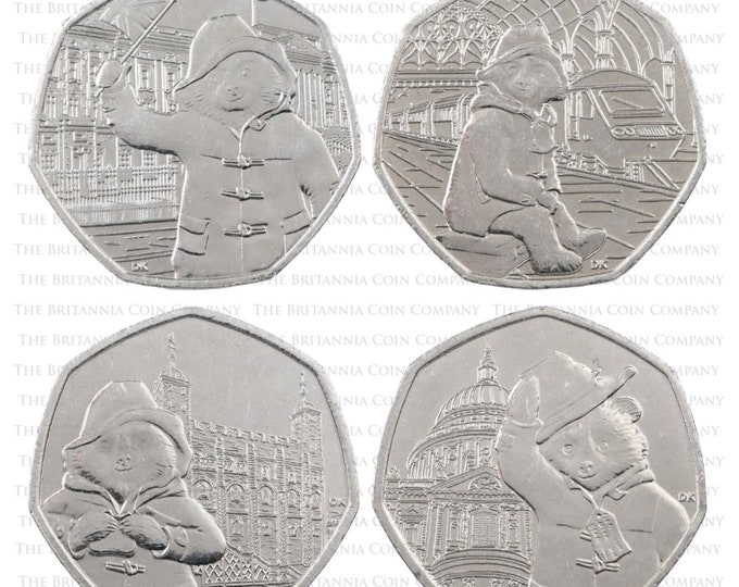 Paddington Bear 50p Coin Keyring/keychain Paddington at Buckingham ...