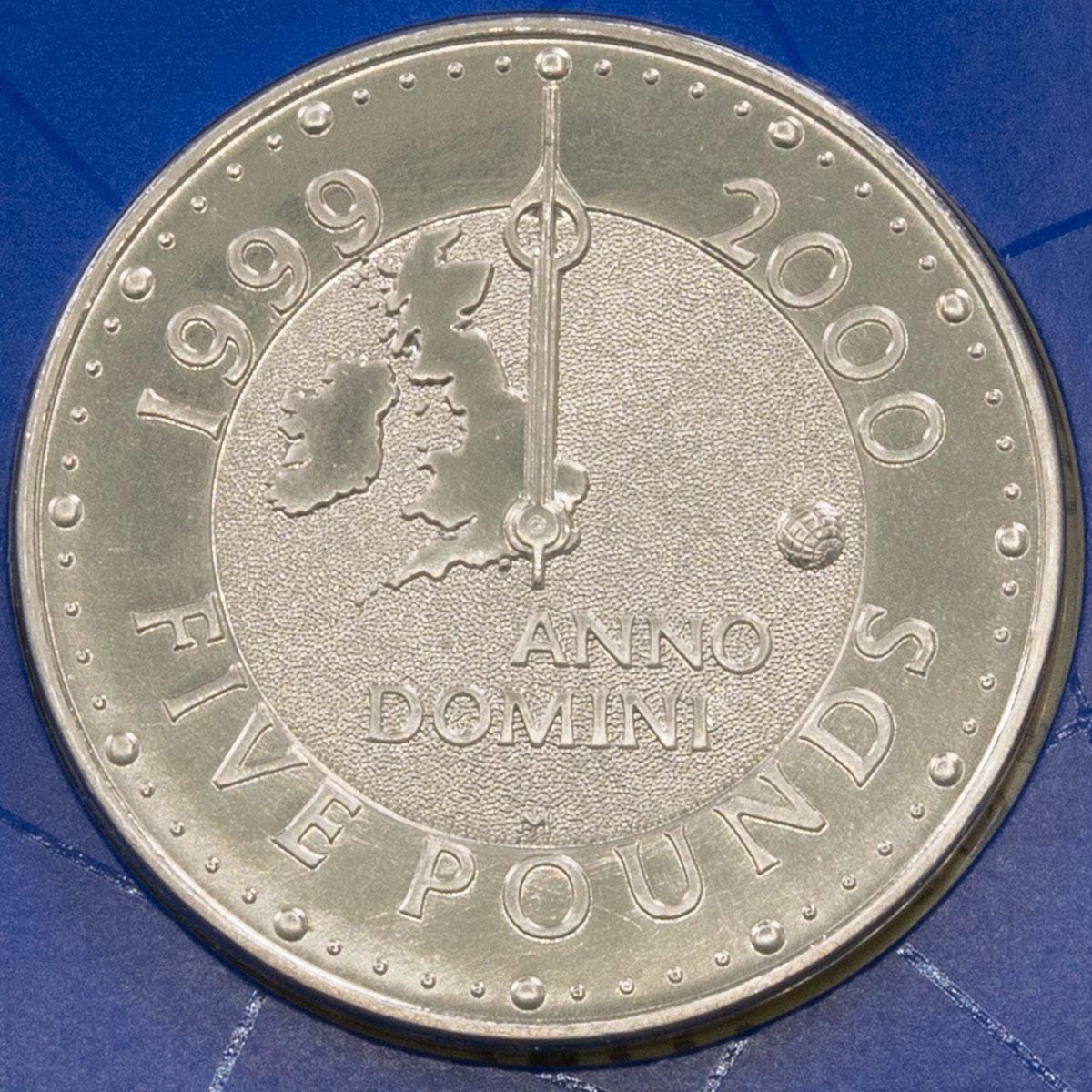 2000 Millennium Five Pound Crown Brilliant Uncirculated Coin Royal Mint ...