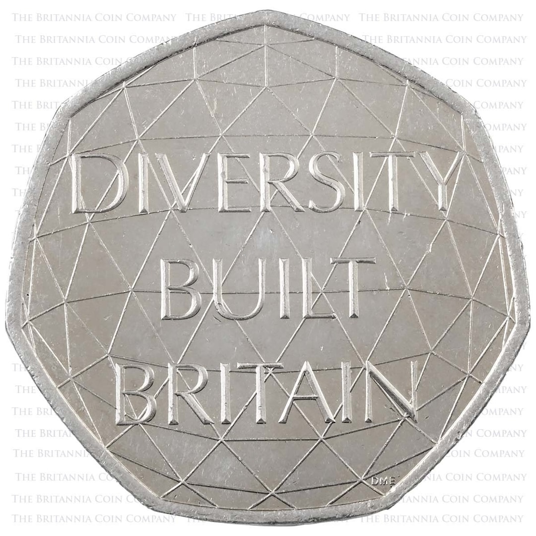 2020 Diversity Built Britain 50p Coin Royal Mint Circulated Fifty Pence ...