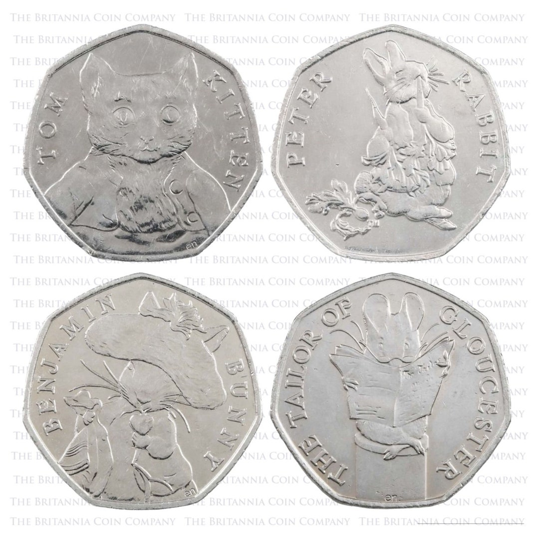 2017-2018 Beatrix Potter 50p Coin Royal Mint Circulated Fifty Pence ...