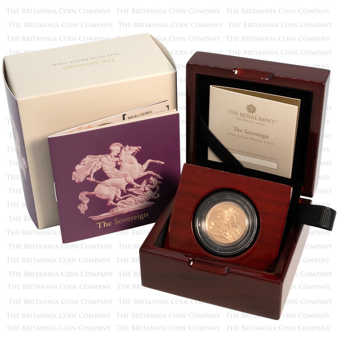2024 King Charles II Gold Proof Full Sovereign Royal Mint Ideal Gift ...