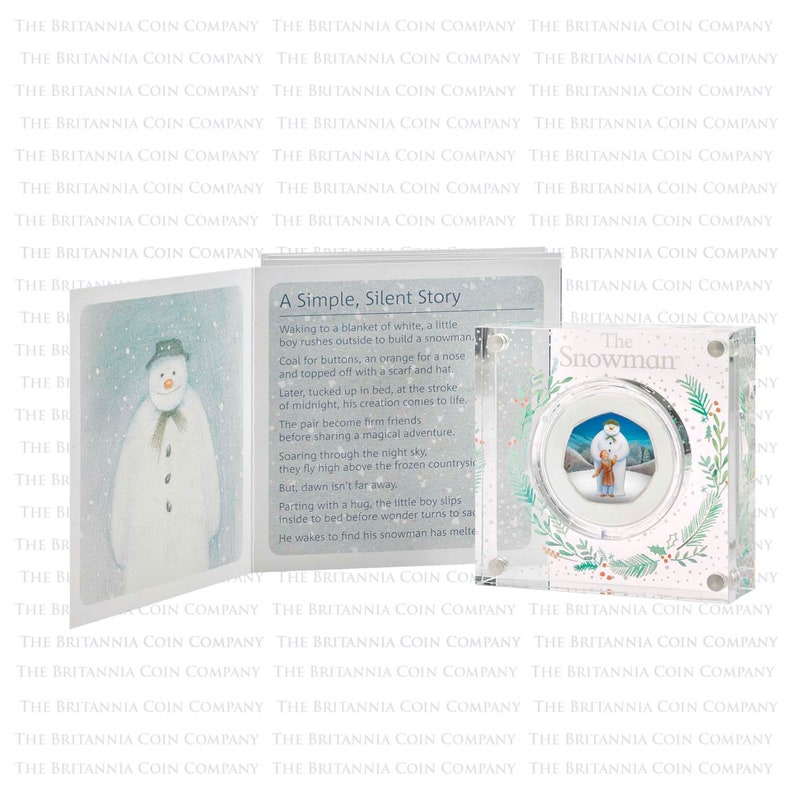 The Snowman Coloured Silver Proof 50p Coin Fifty Pence 2019 Royal Mint ...