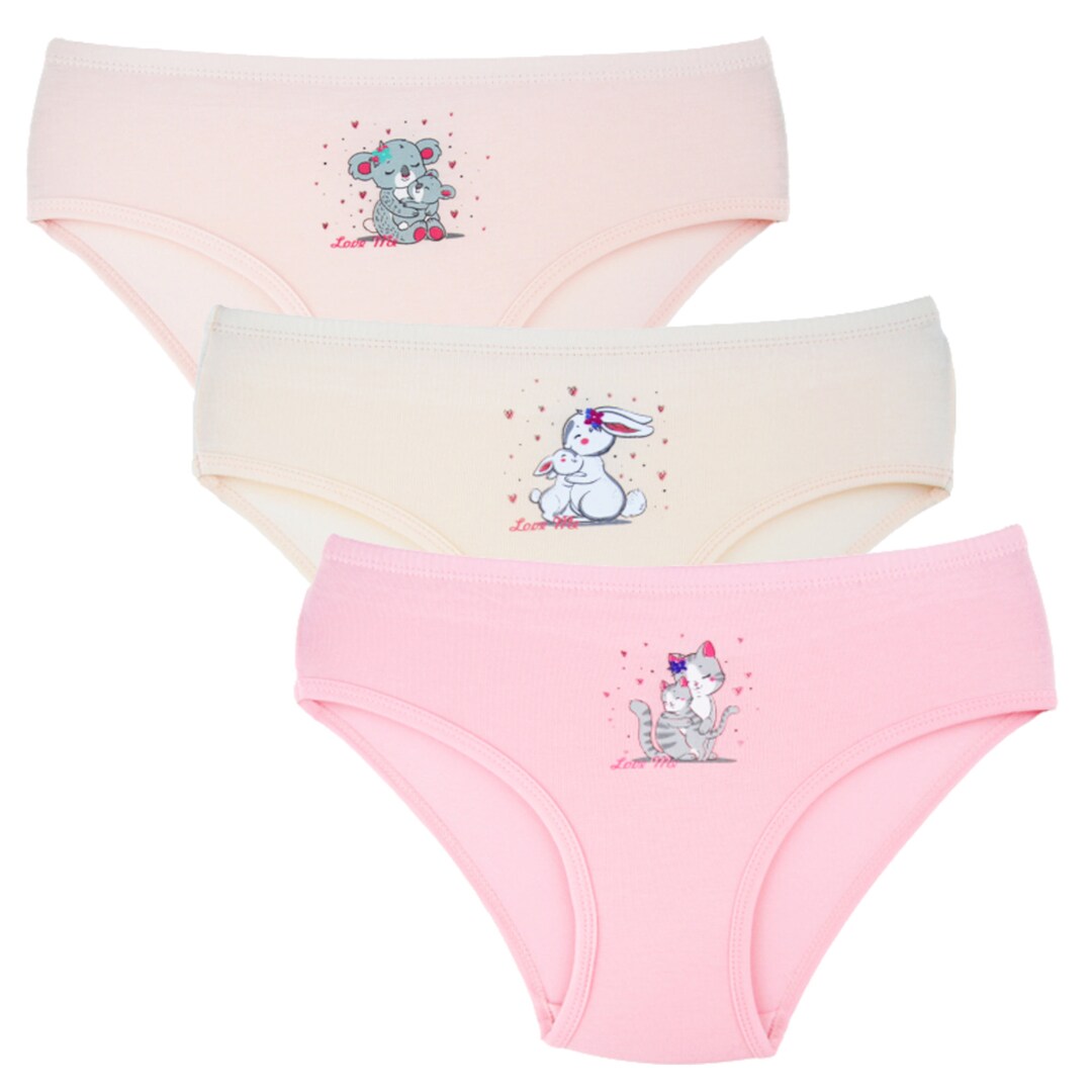 Koala Girls Briefs Rabbit Girls Briefs Cat Girls Briefs Love Me Girls ...