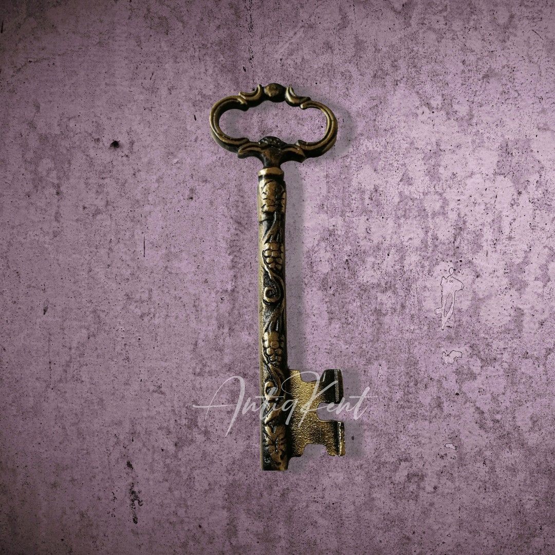 Skeleton Key, Cast Brass Decorative Door Key, New House Gift - Etsy