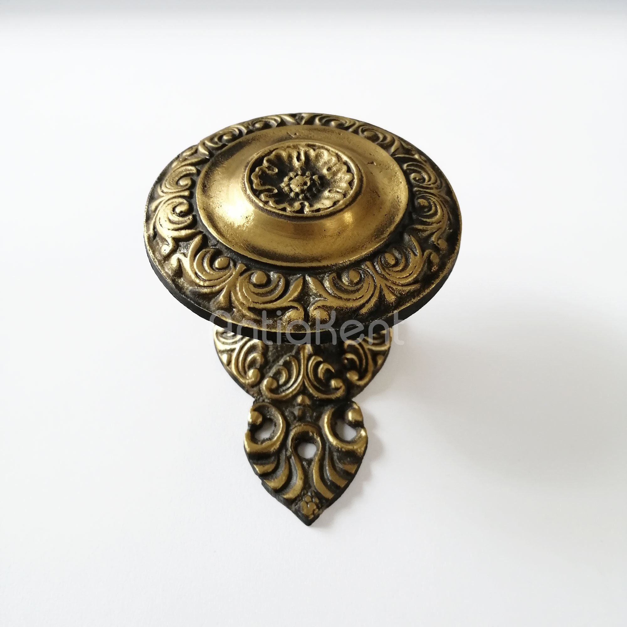 Vintage Style Door Knob Antique Brass Unique Door Knob Entry - Etsy