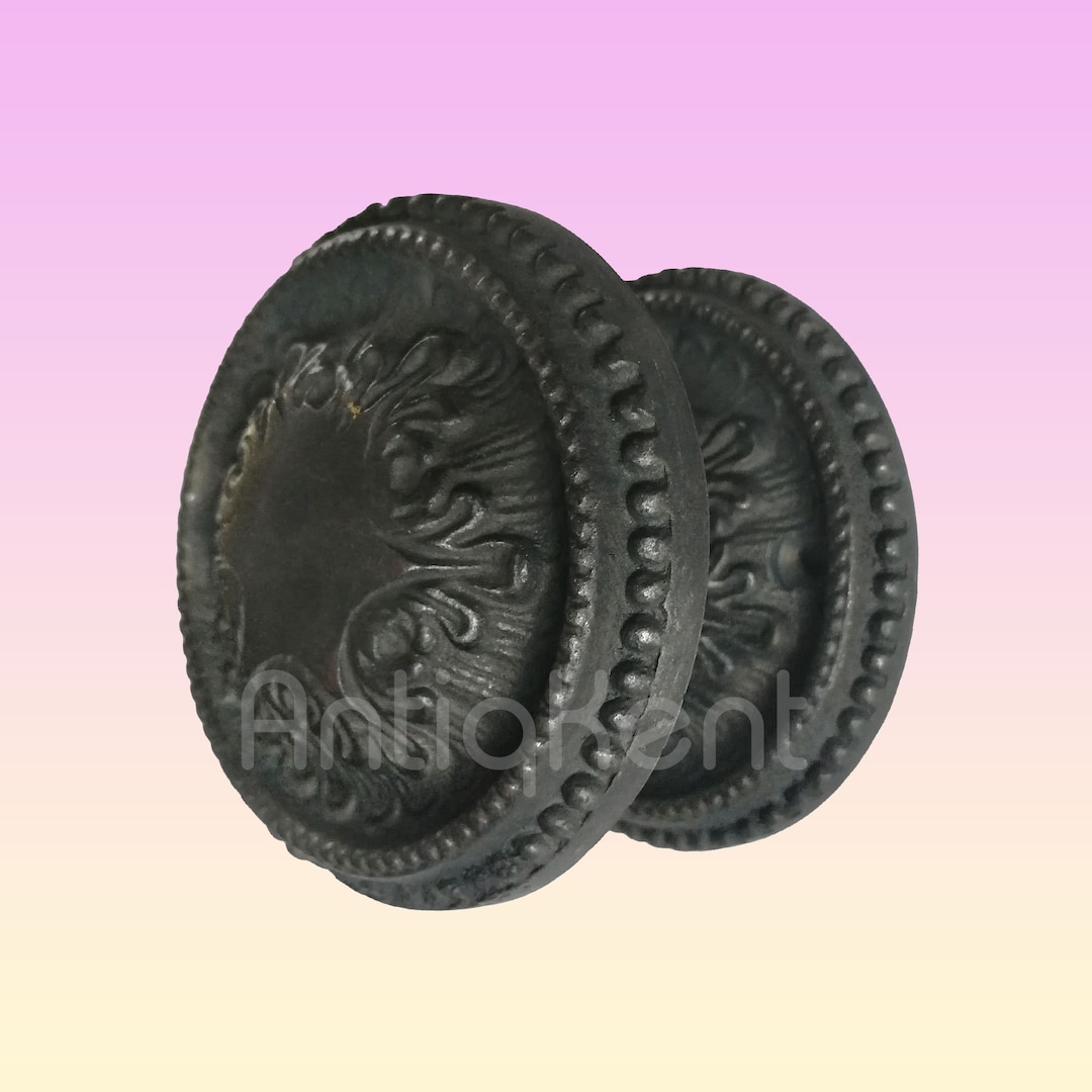 Door Knob, Dummy Door Knob, Cast Brass Exterior Door Knob, Antique ...