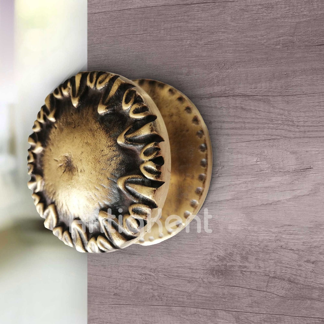Vintage Style Dummy Door Knob, Cast Brass Exterior Door Knob, Old Style Door Knob, Retro Door ...