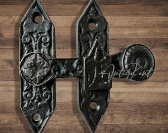 Vintage Handmade Rustic Brass Latch Lock, Antique Look Gothic Style ...