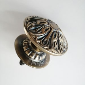 Door Knob, Vintage Style Dummy Door Knob, Antique Cast Brass Handmade Door Knob, Ornate Door ...