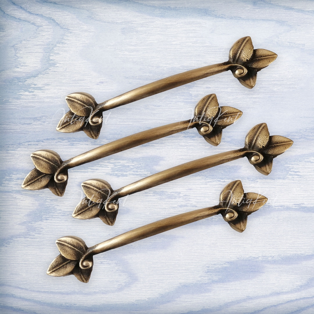 4 Pcs Vintage Furniture Pulls, Drawer Wardrobe Cabinet Pull Handles ...